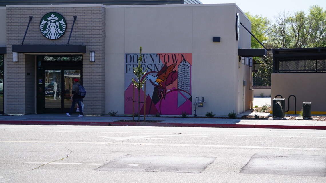 Artists reveal mural for new Starbucks in downtown Fresno | Fresno Bee